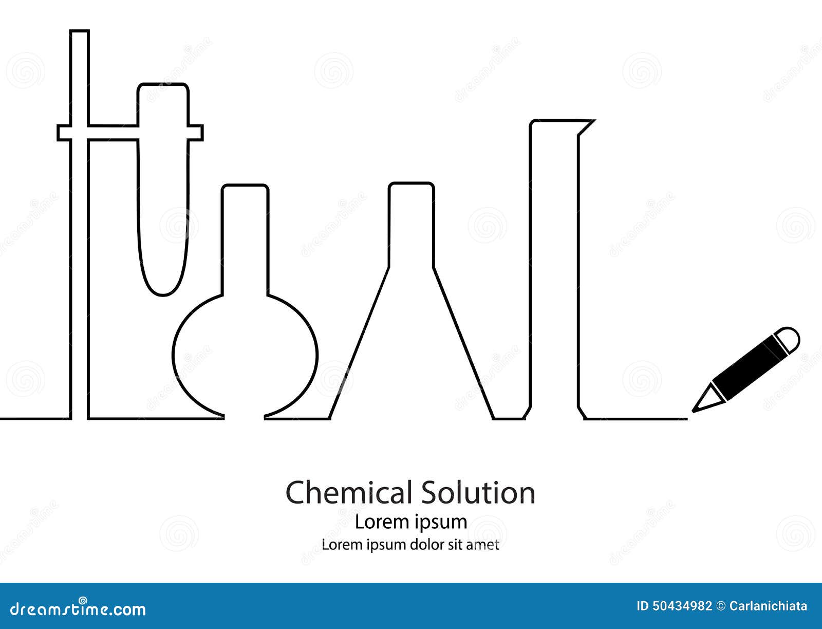 Chemical Solution stock vector. Illustration of bottle - 50434982