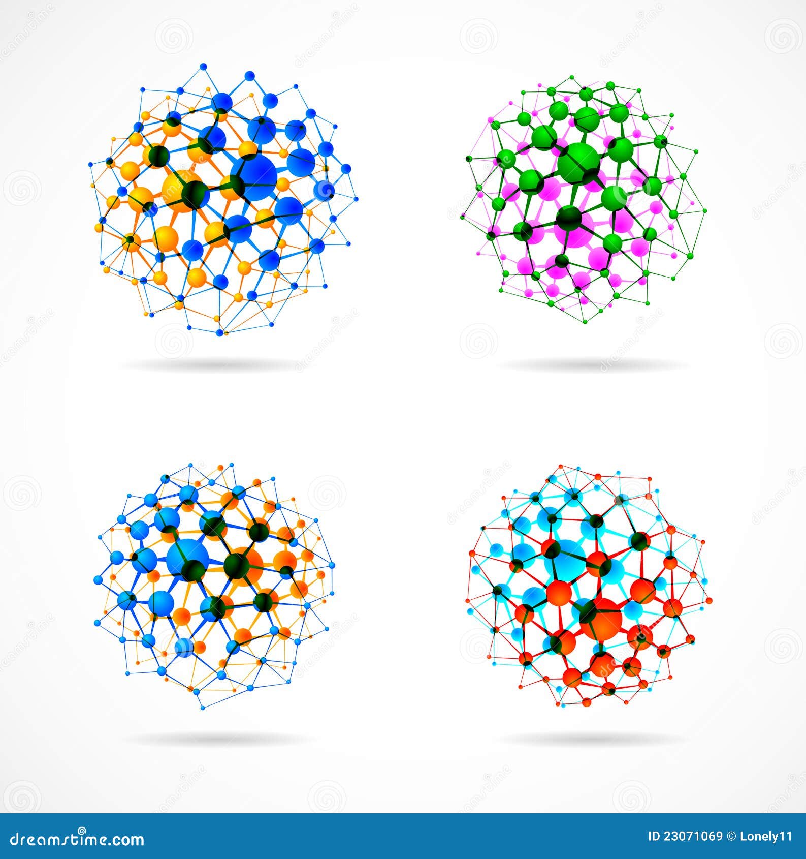 Chemical spheres stock vector. Illustration of nuclear - 23071069