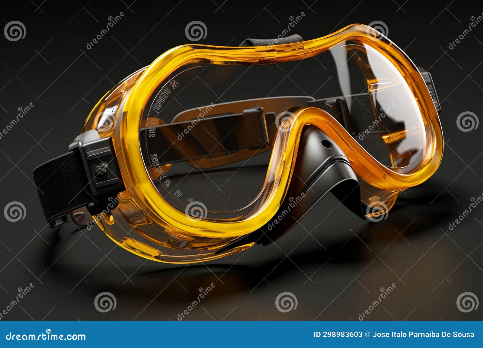 Chemical Splash Goggles with a Comfortable Fit for Stock Image - Image ...