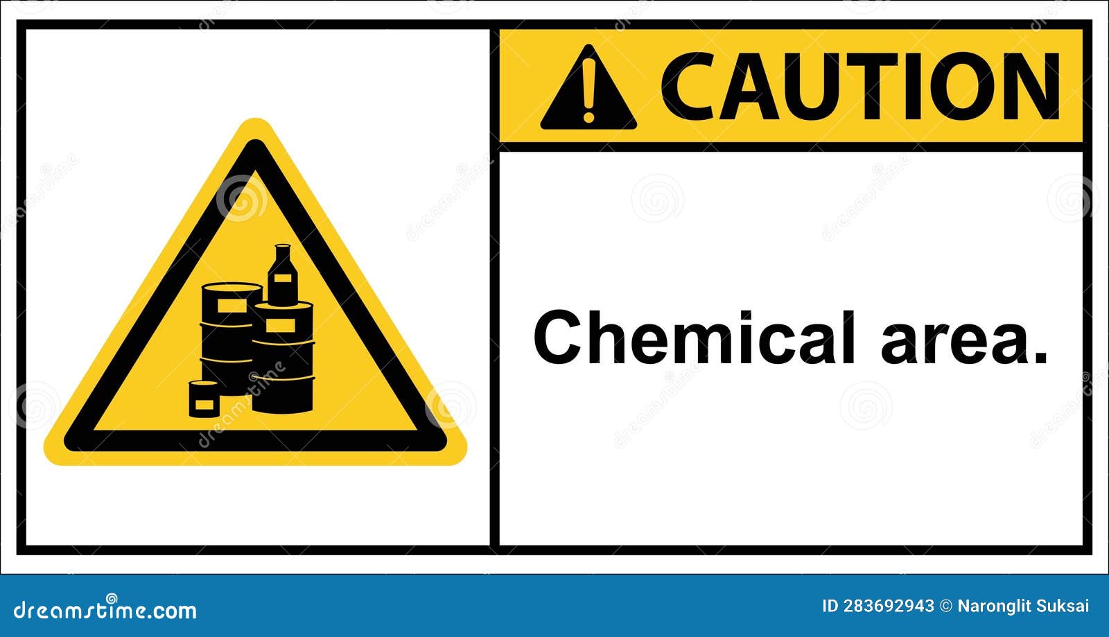 Chemical Caution Sign Sodium Bisulfite Label Vector Illustration ...