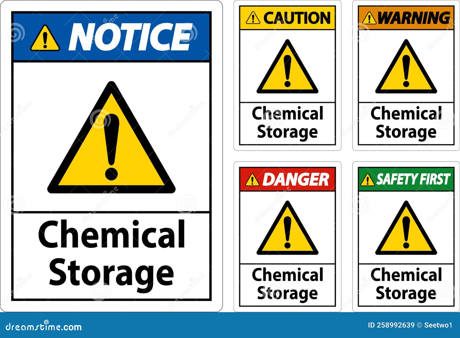 Chemical Storage Symbol Sign on White Background Stock Vector ...
