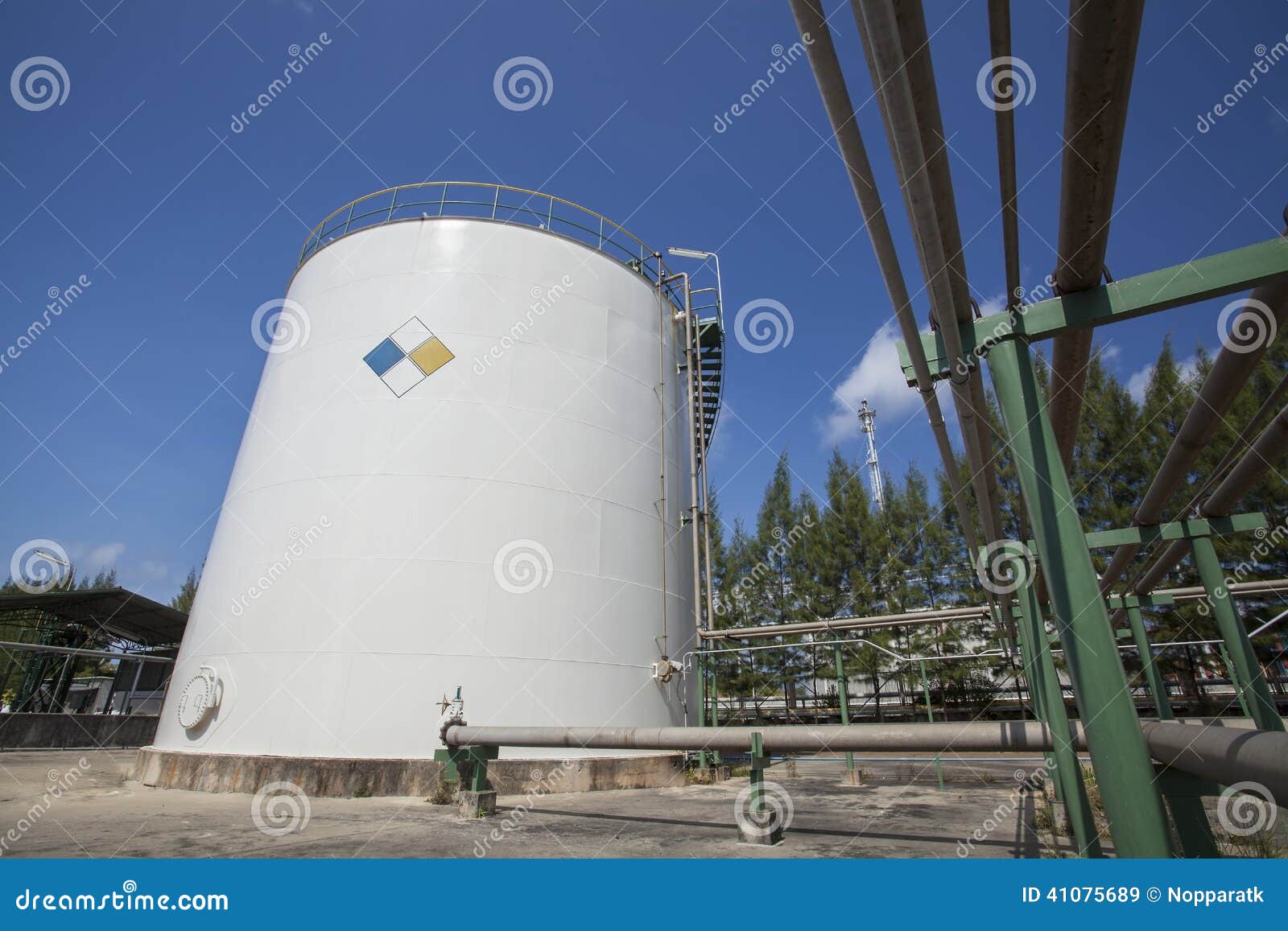 Chemical Storage stock image. Image of night, blue, chemical - 41075689