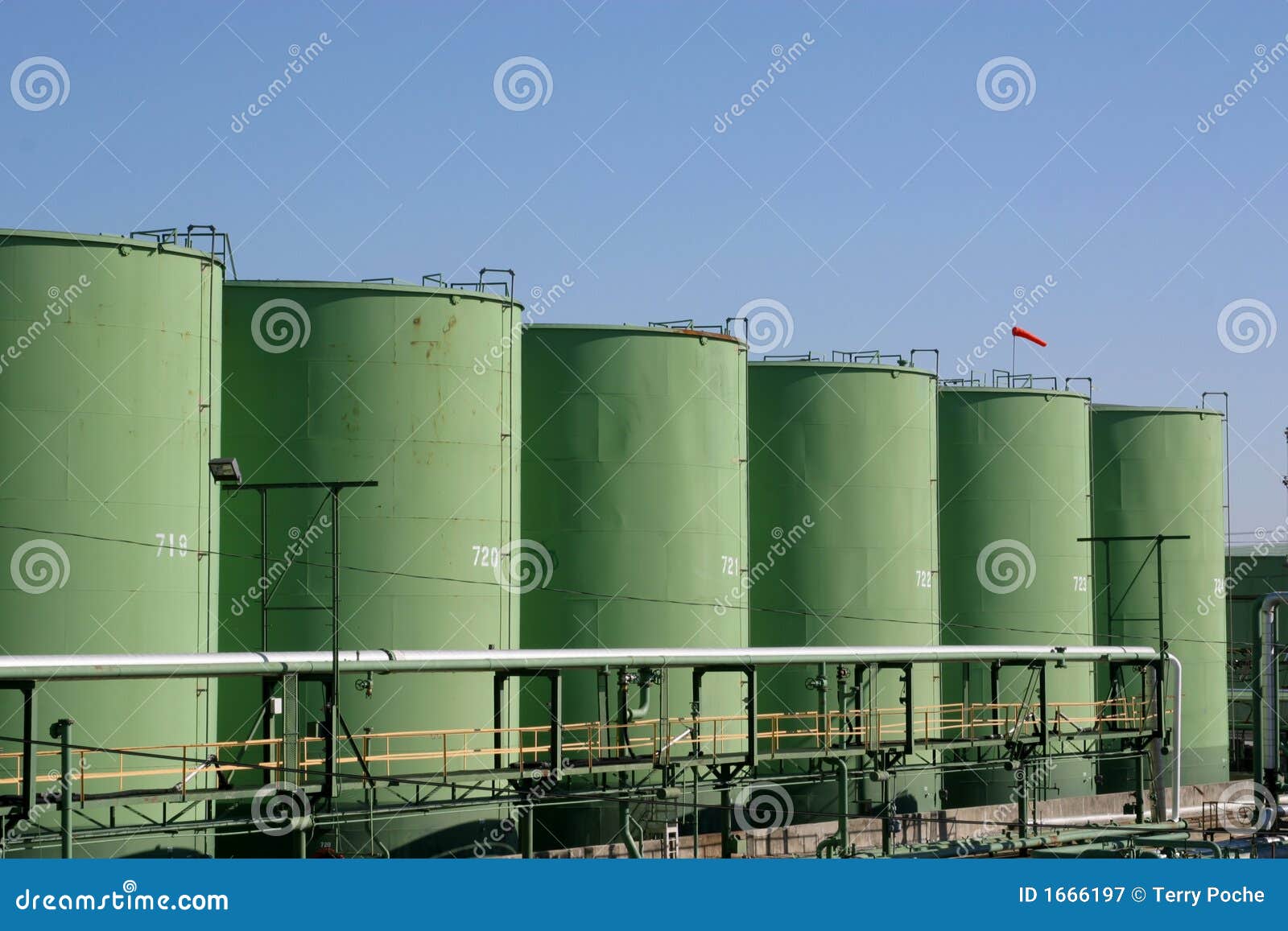 Chemical Storage Tanks stock image. Image of export, energy - 1666197