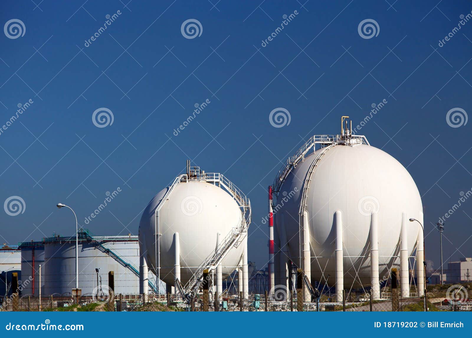 Chemical storage tanks stock photo. Image of farm, environment - 18719202