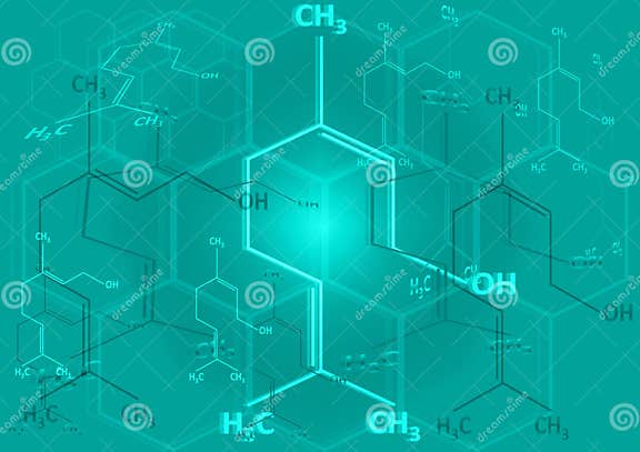 The Chemical Structural Formula of Spirit Stock Illustration ...