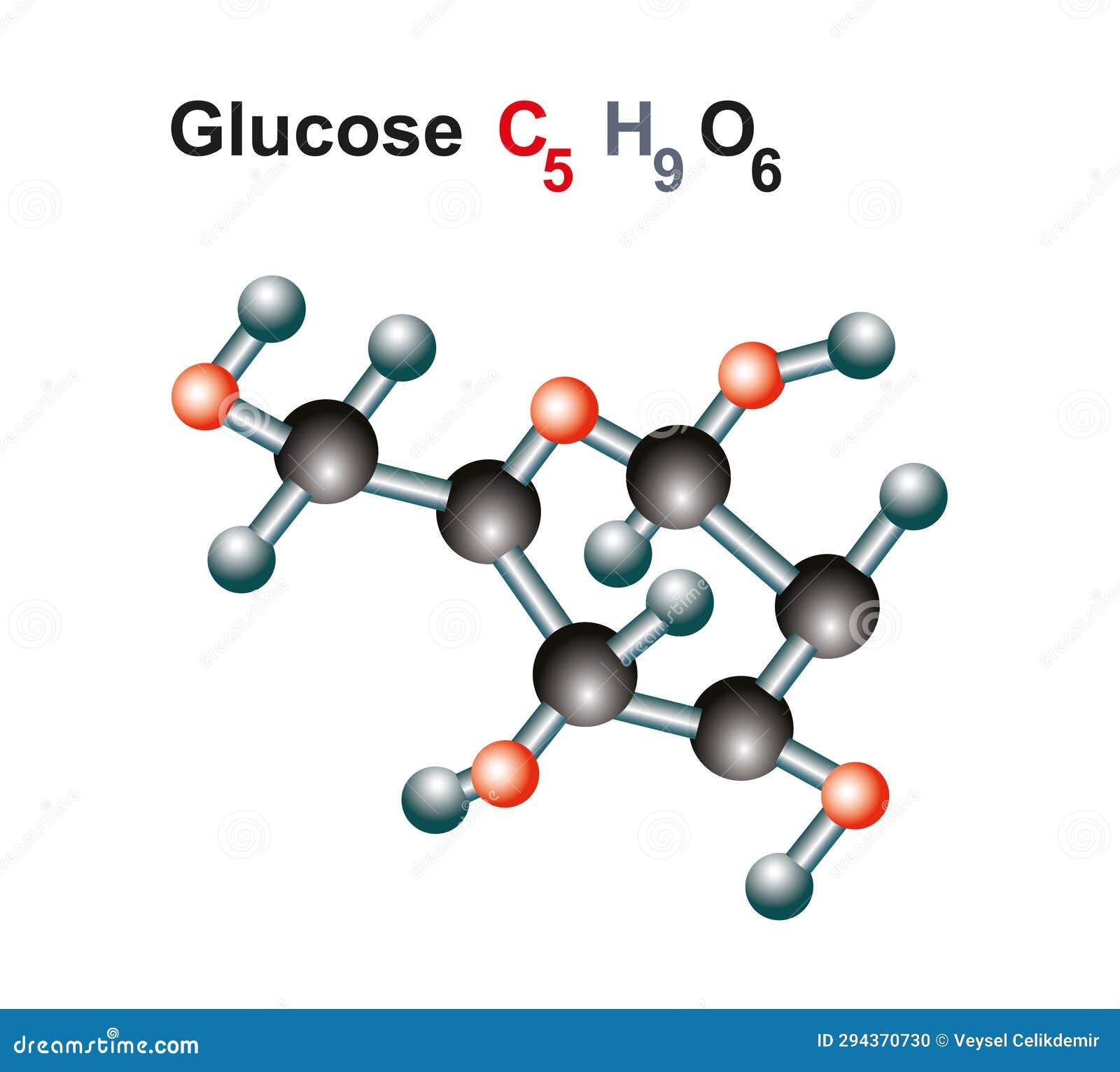 Chemical Structure of Glucose Sugar Carbohydrates Stock Vector ...