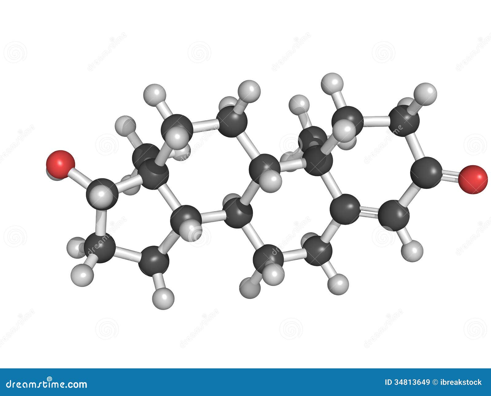 Chemical Structure Of Testosterone Stock Illustration Illustration Of
