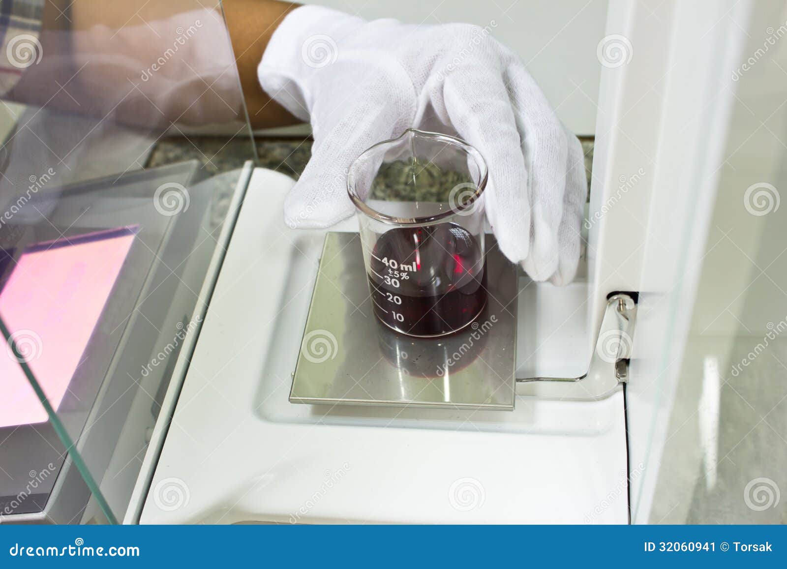From Tilted Test-tube Is Poured Green Liquid Stock Image ...