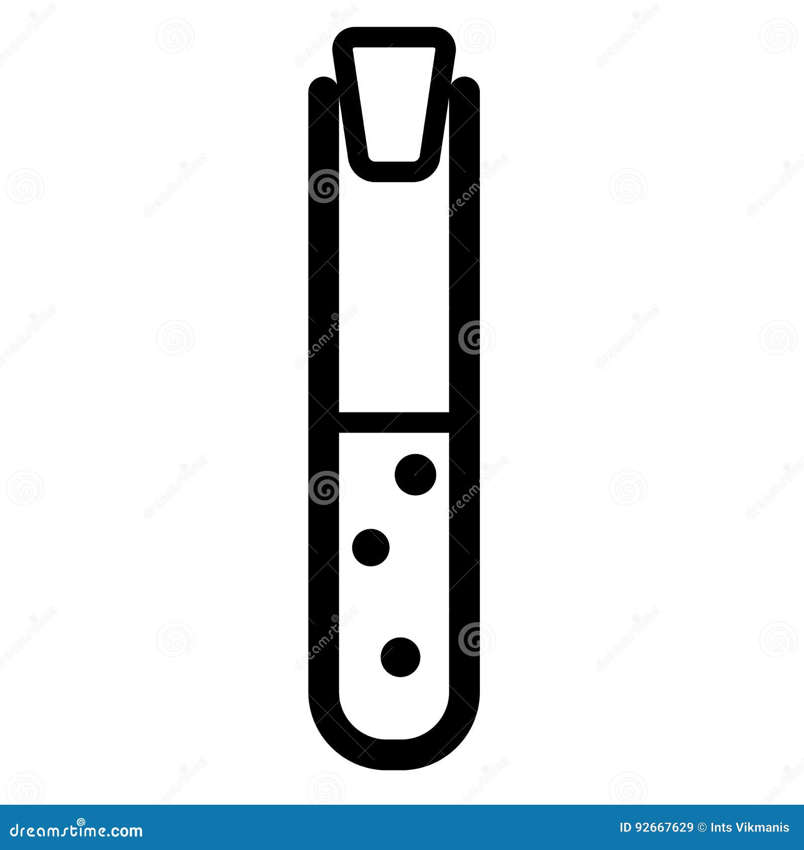 Chemical test tube icon stock vector. Illustration of flat - 92667629