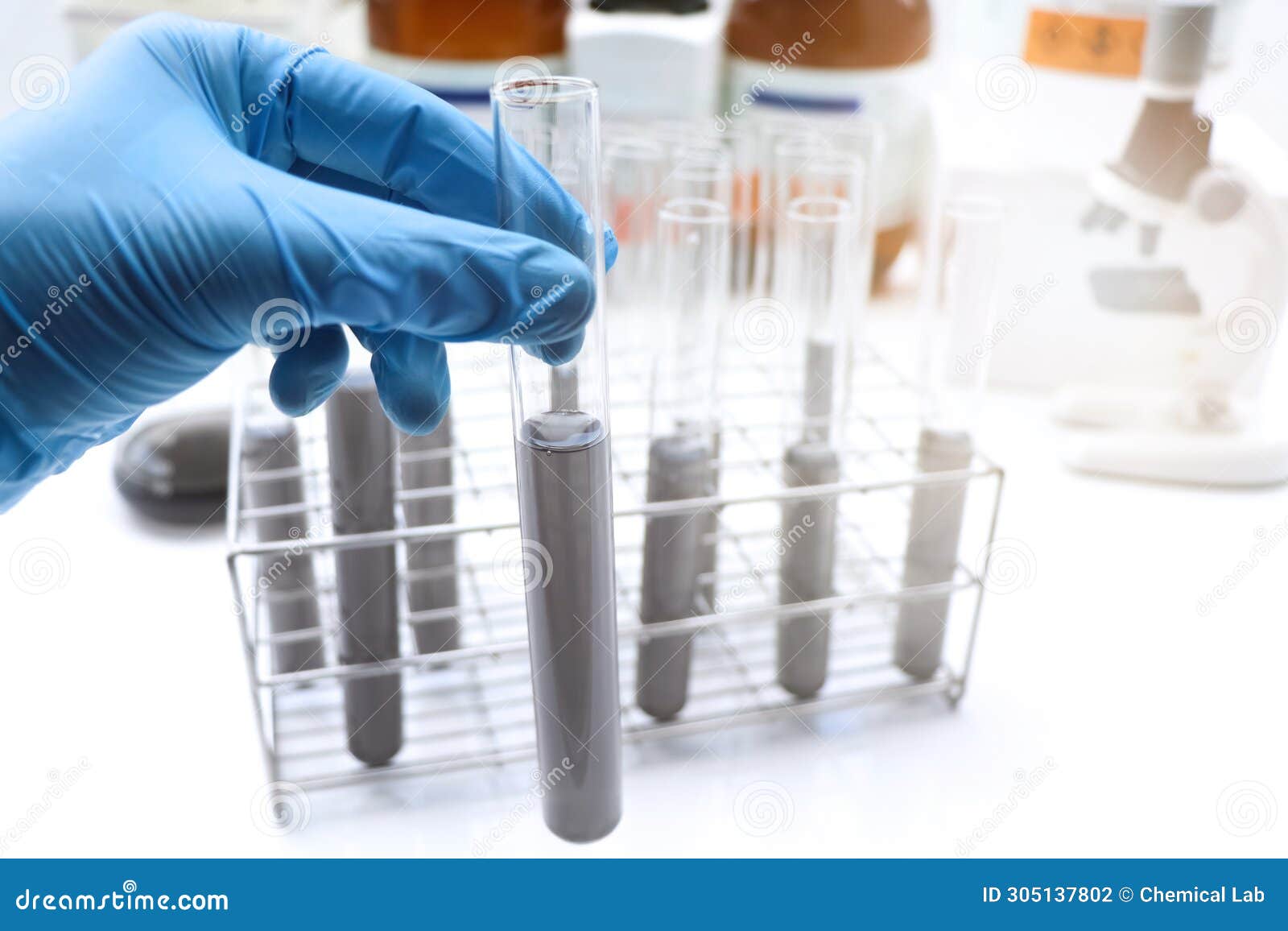 Chemical in Test Tube, Chemical in the Laboratory Stock Photo - Image ...