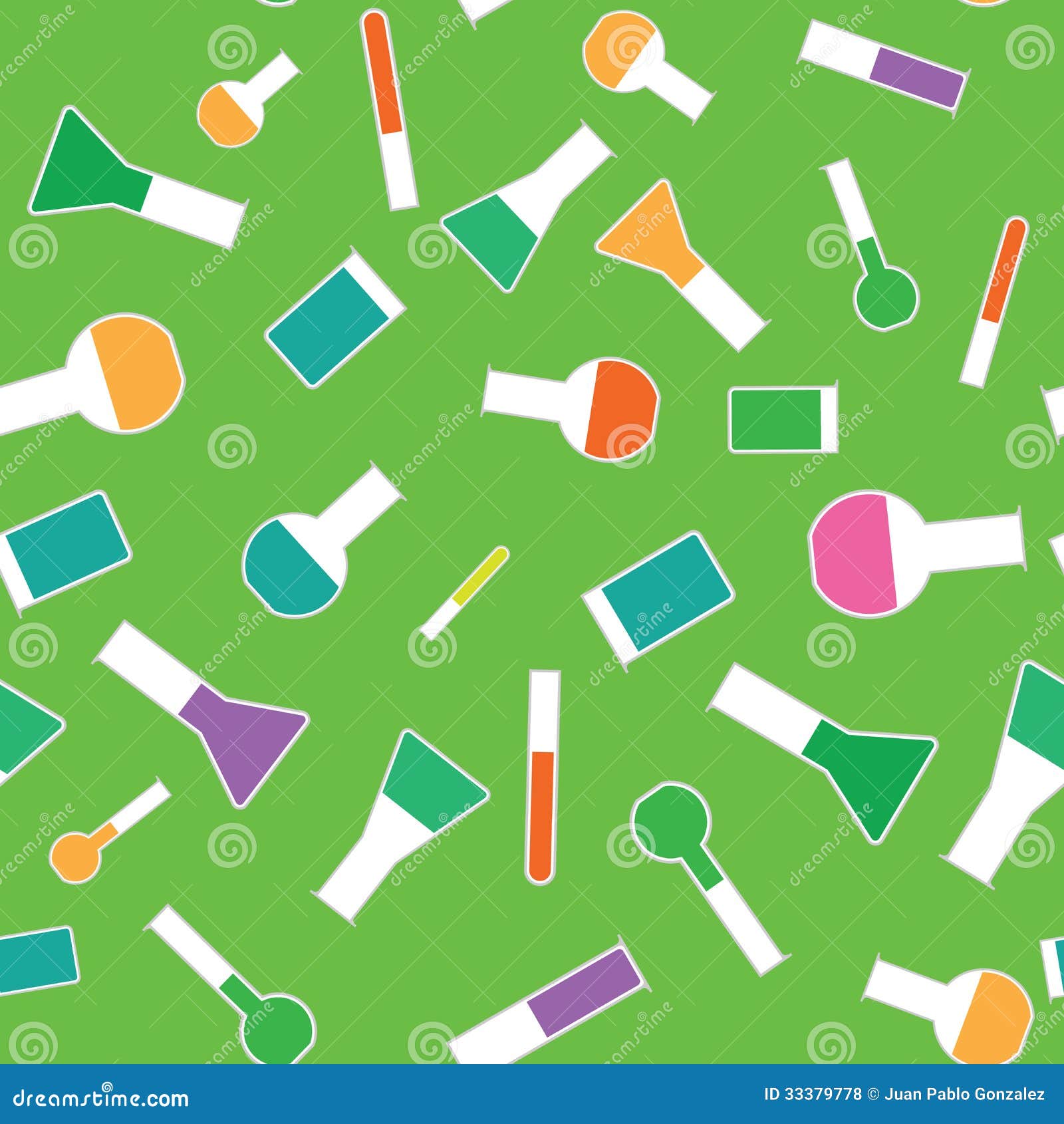 Chemical Test Tube Seamless Pattern Stock Vector - Illustration of ...