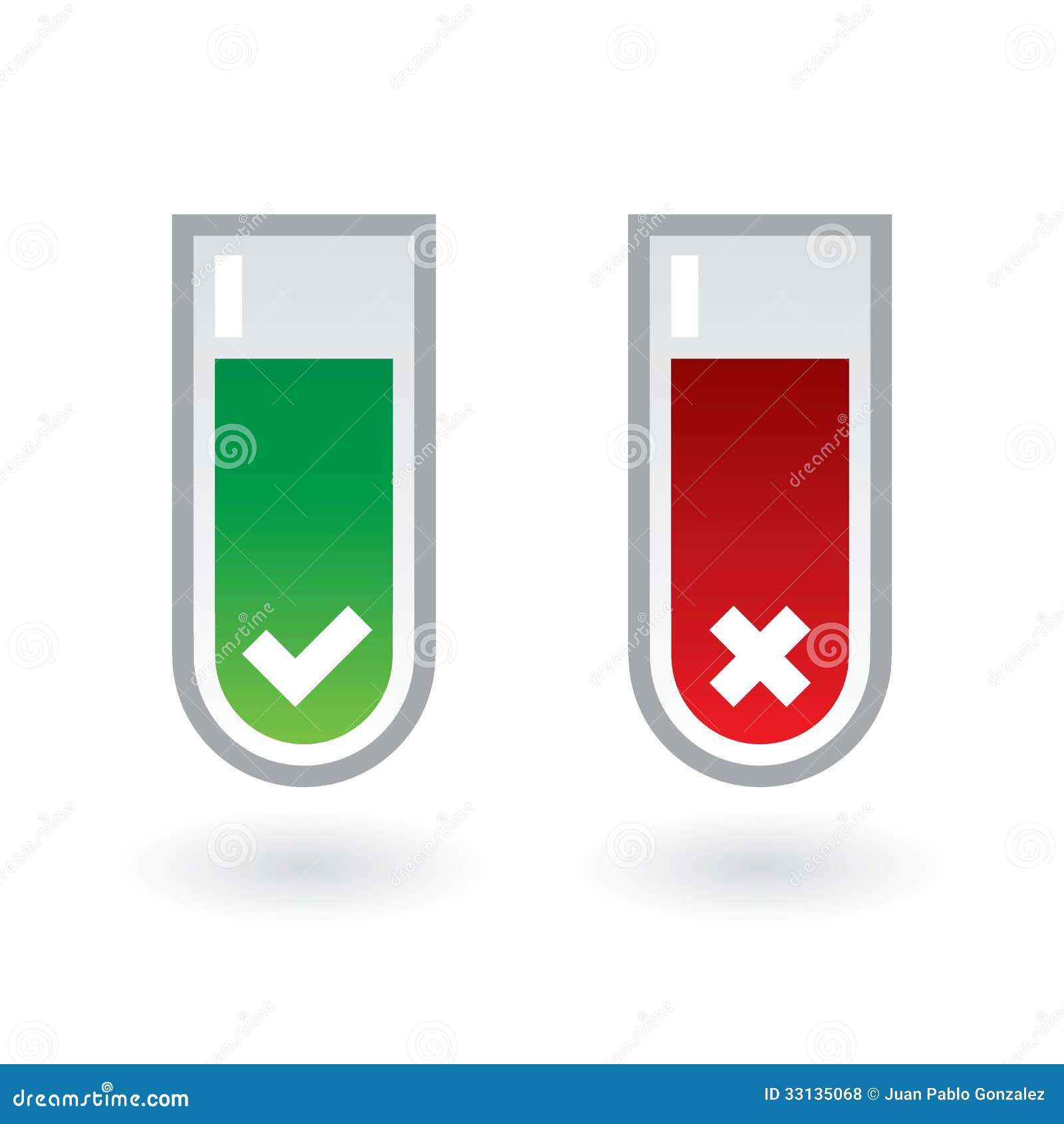Negative, Red Check Mark Folder Icon Stock Illustration | CartoonDealer ...