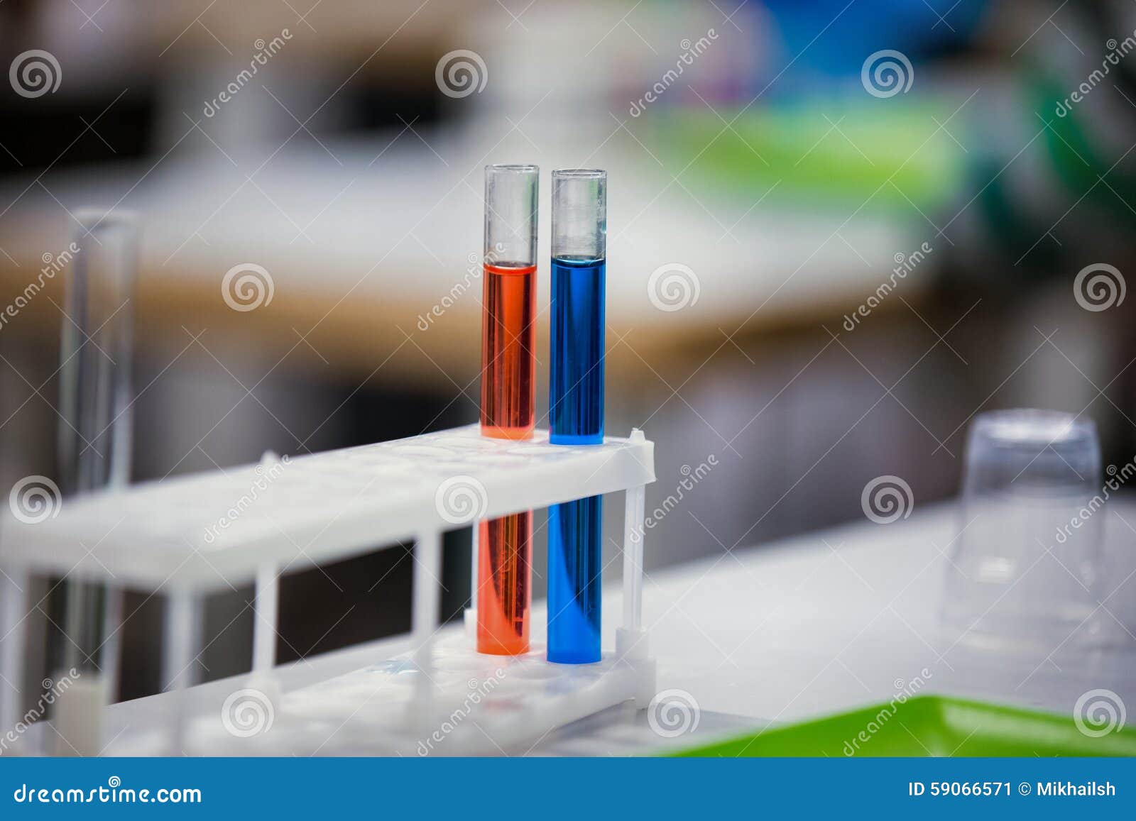 Chemical Test Tubes in the Stand Stock Image - Image of research ...