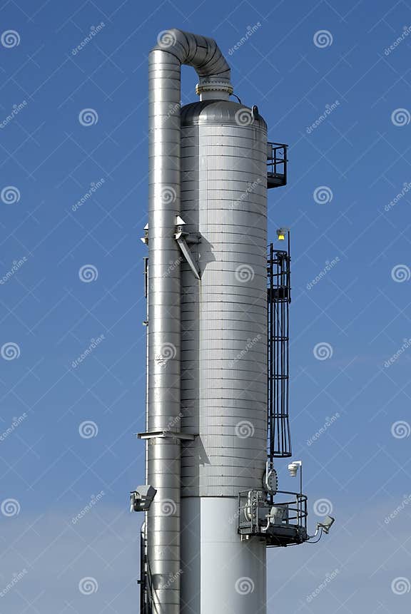Chemical tower stock image. Image of vent, steel, manufacturing - 2979955