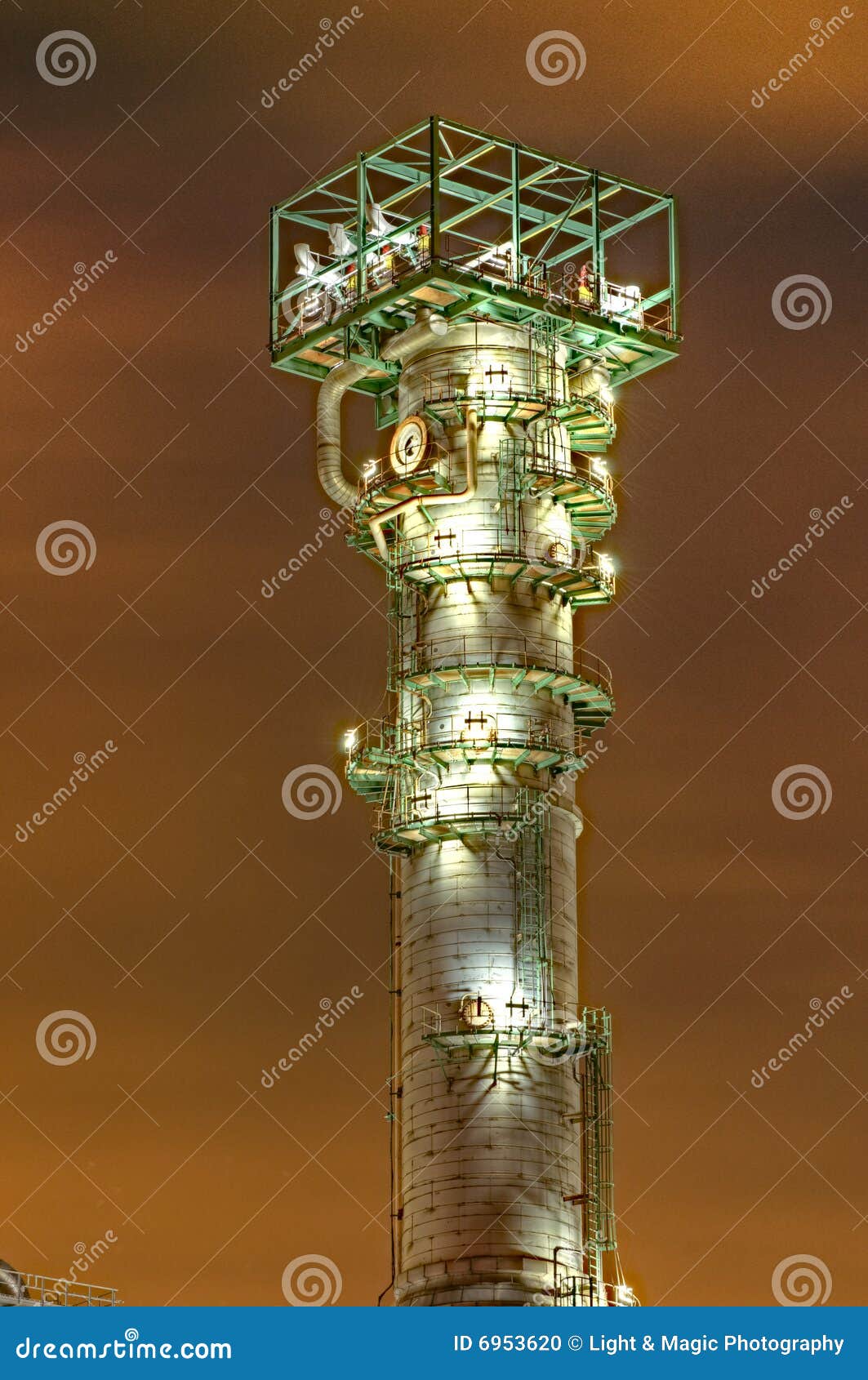 Chemical Tower stock photo. Image of plant, pollution - 6953620