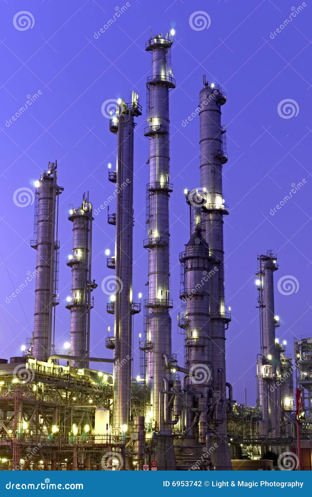 Chemical Towers stock photo. Image of pipes, environmental - 6953742