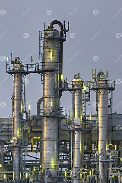 Chemical Towers stock image. Image of analysis, lighting - 6964599