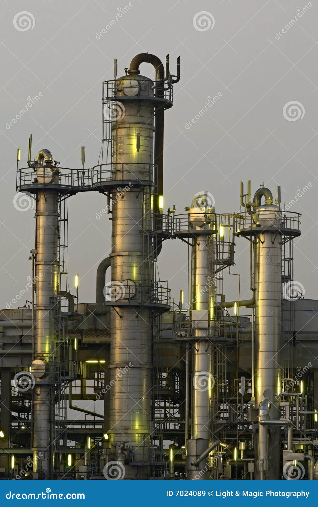 Chemical Towers stock image. Image of industrial, liquid - 7024089