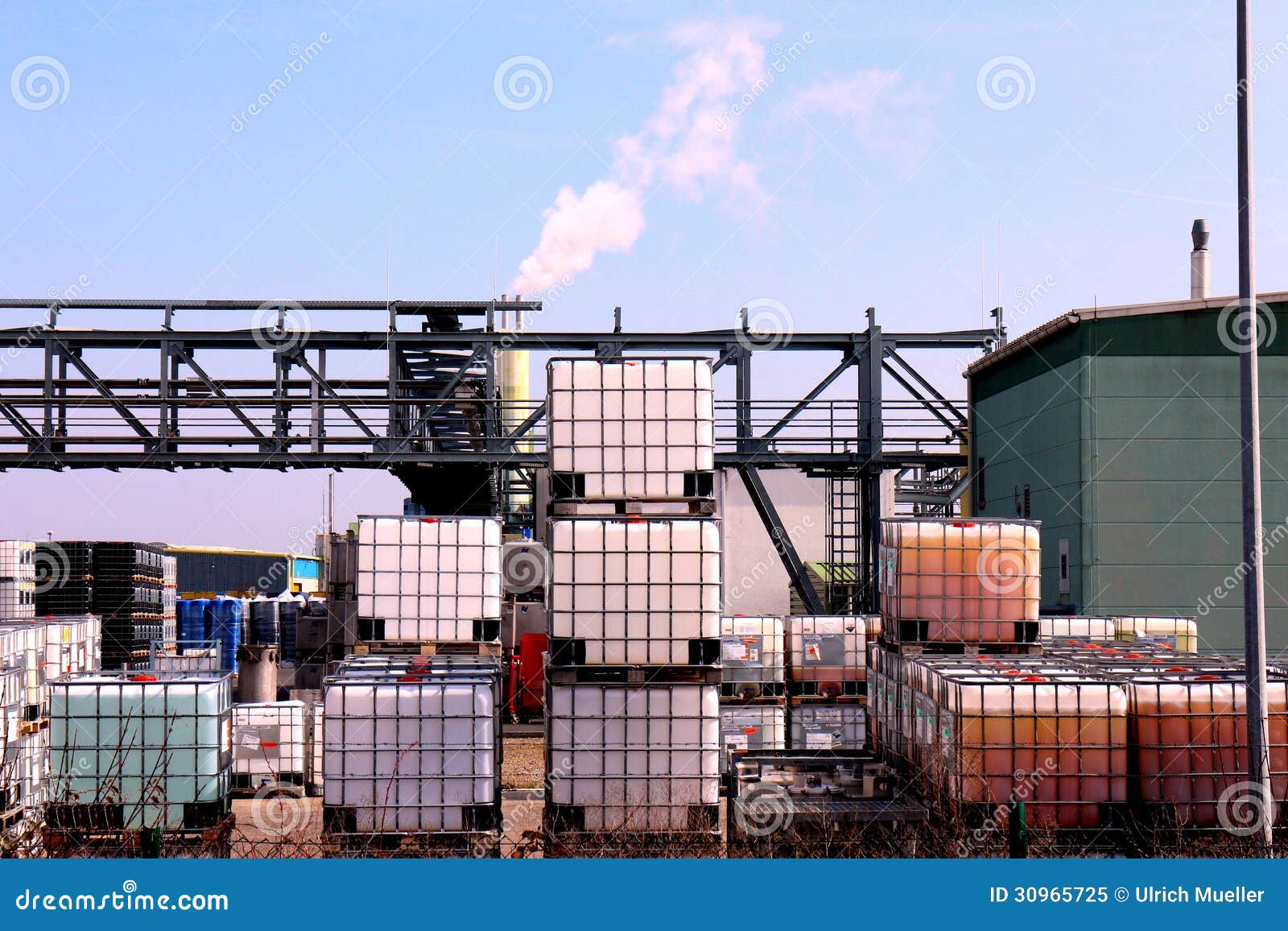 Chemical warehouse stock image. Image of industry, stacked - 30965725