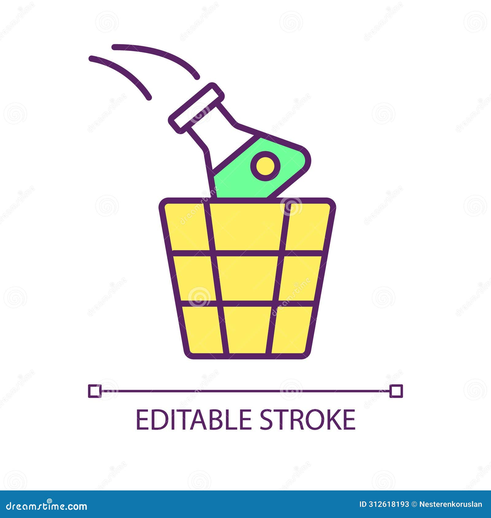 Chemical Waste Reduction RGB Color Icon Stock Vector - Illustration of ...