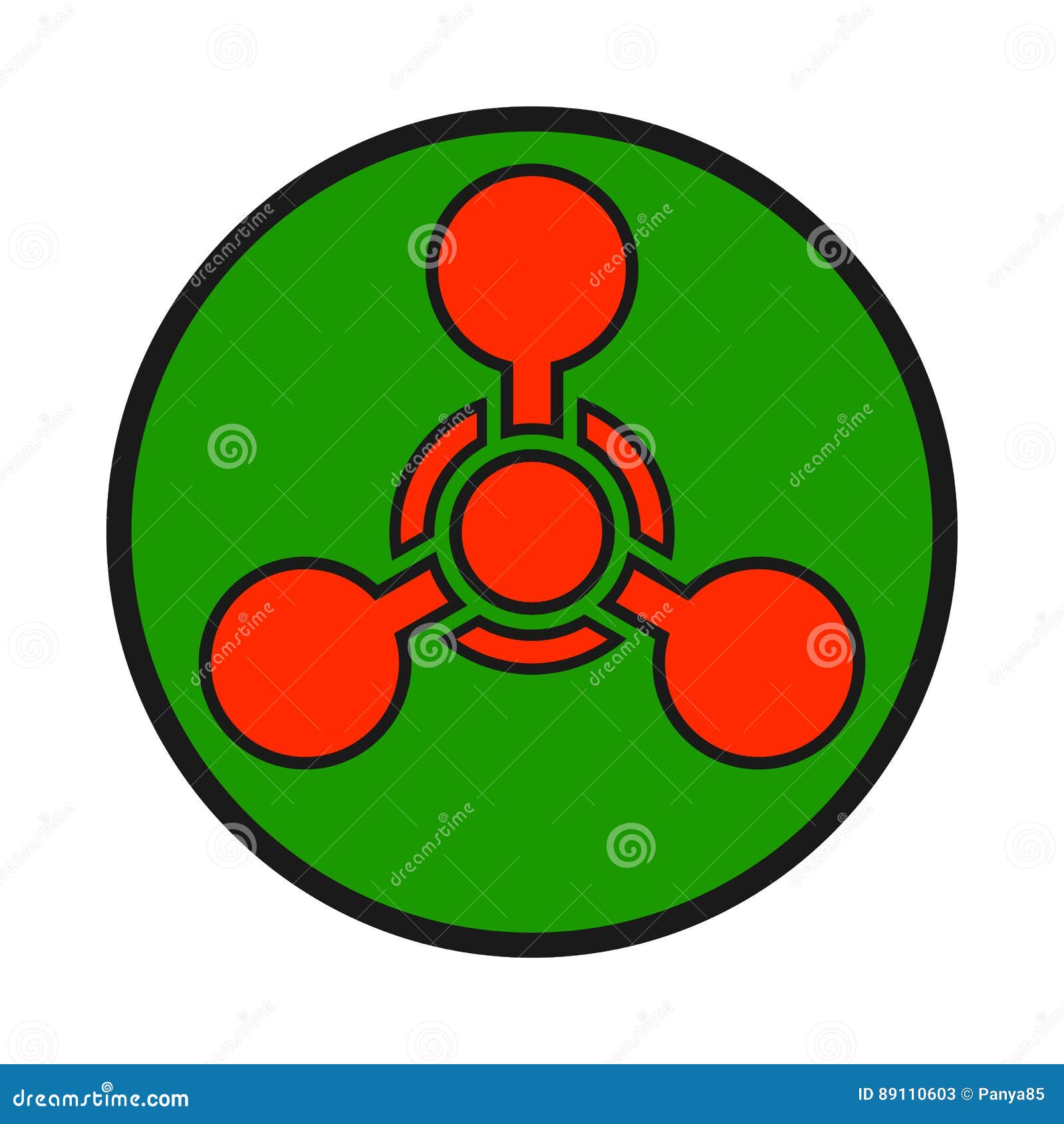 Chemical Weapon Warning, Hazard Sign Stock Vector - Illustration of ...