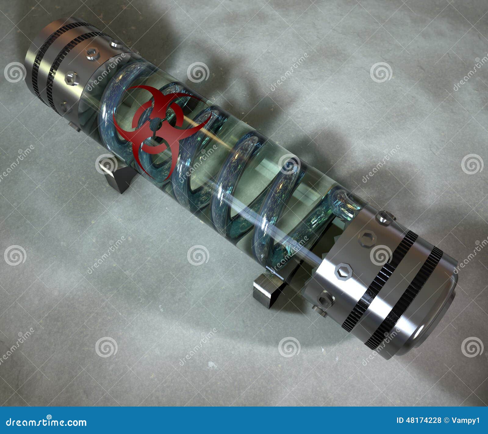 Chemical Weapon, Weapon Radioactive Capsule Container Stock ...