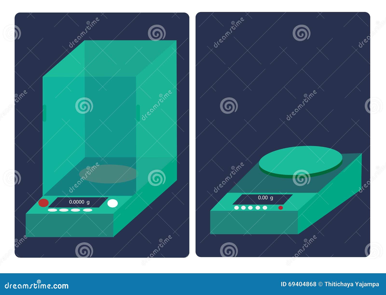 Chemical Weighing Machine in Laboratory Stock Vector - Illustration of ...
