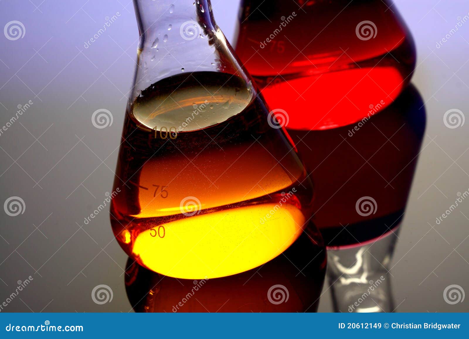 Chemicals in glass flask stock image. Image of yellow - 20612149