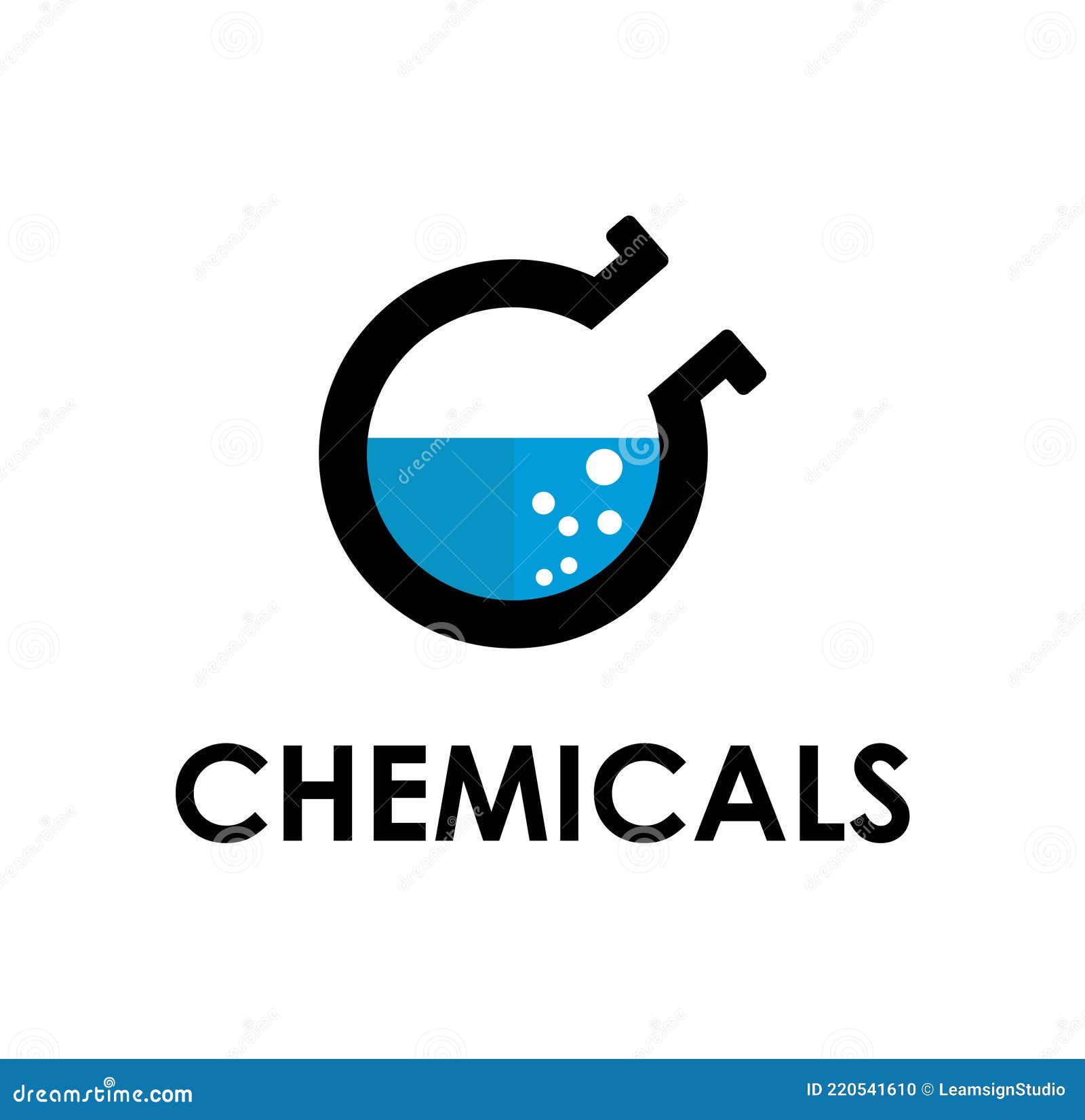 Chemical Logo Design Illustration Stock Vector - Illustration of ...