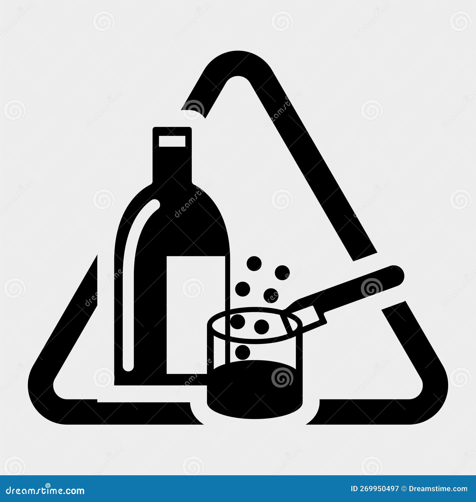 Chemicals in Use Symbol Sign Isolate on White Background,Vector ...