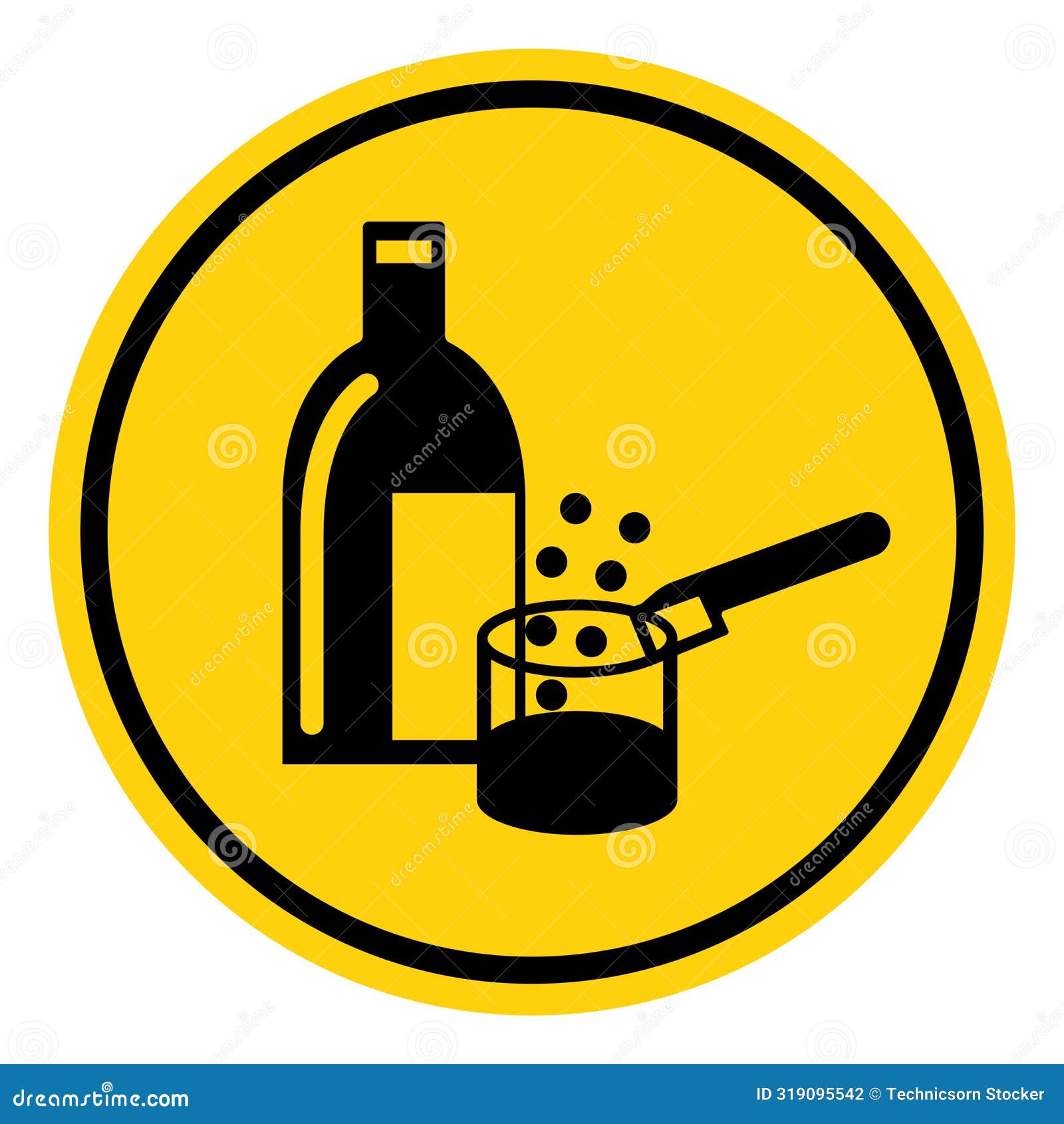 Chemicals in Use Symbol Sign, Vector Illustration, Isolate on White ...