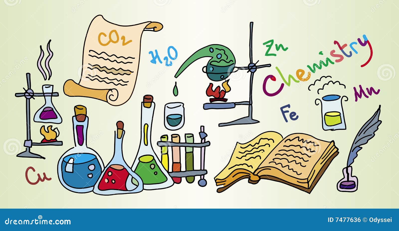 Chemie-Labor vektor abbildung. Illustration von aufbau - 7477636