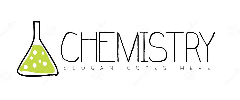 Chemie Logo Concept vektor abbildung. Illustration von chemikalie ...