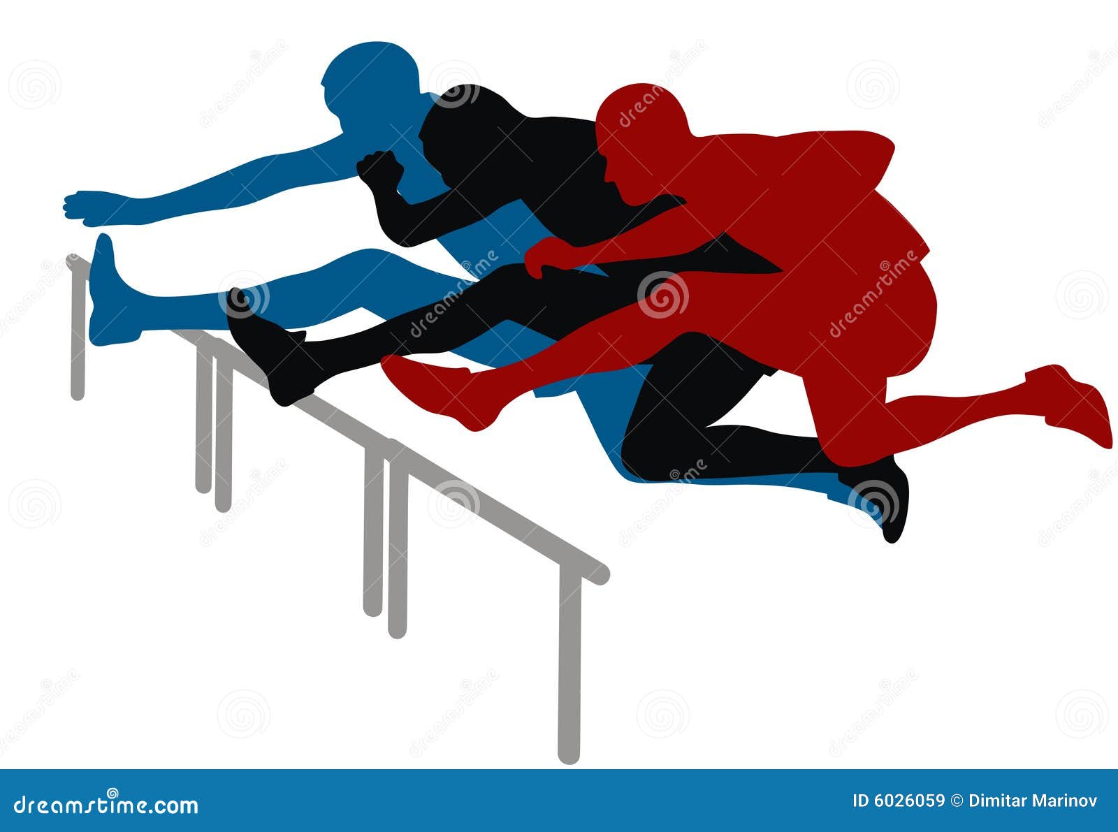 Chemin d'obstacle illustration de vecteur. Illustration du chemin - 6026059