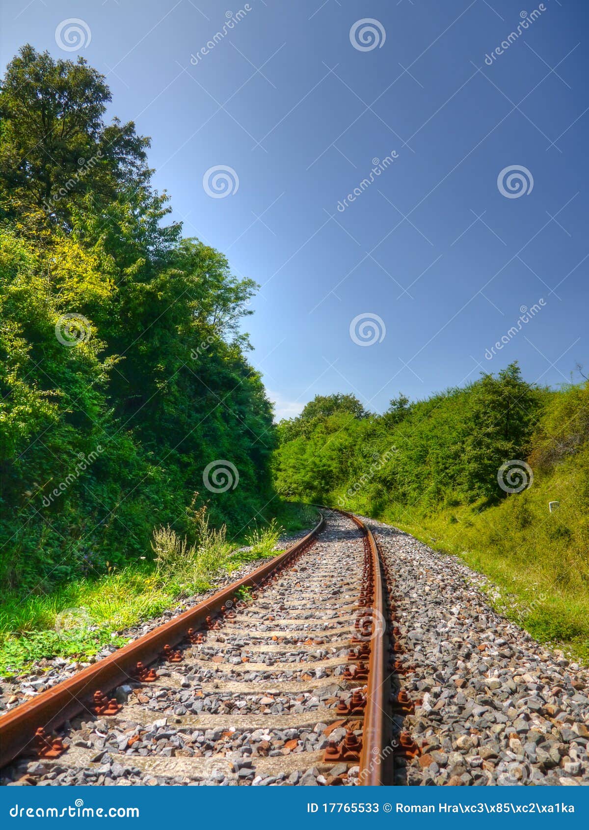 Chemin de fer image stock. Image du railway, paysage - 17765533