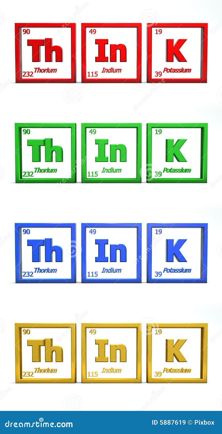 Chemisch Symbool - Word Denkt Stock Illustratie - Illustration of ...