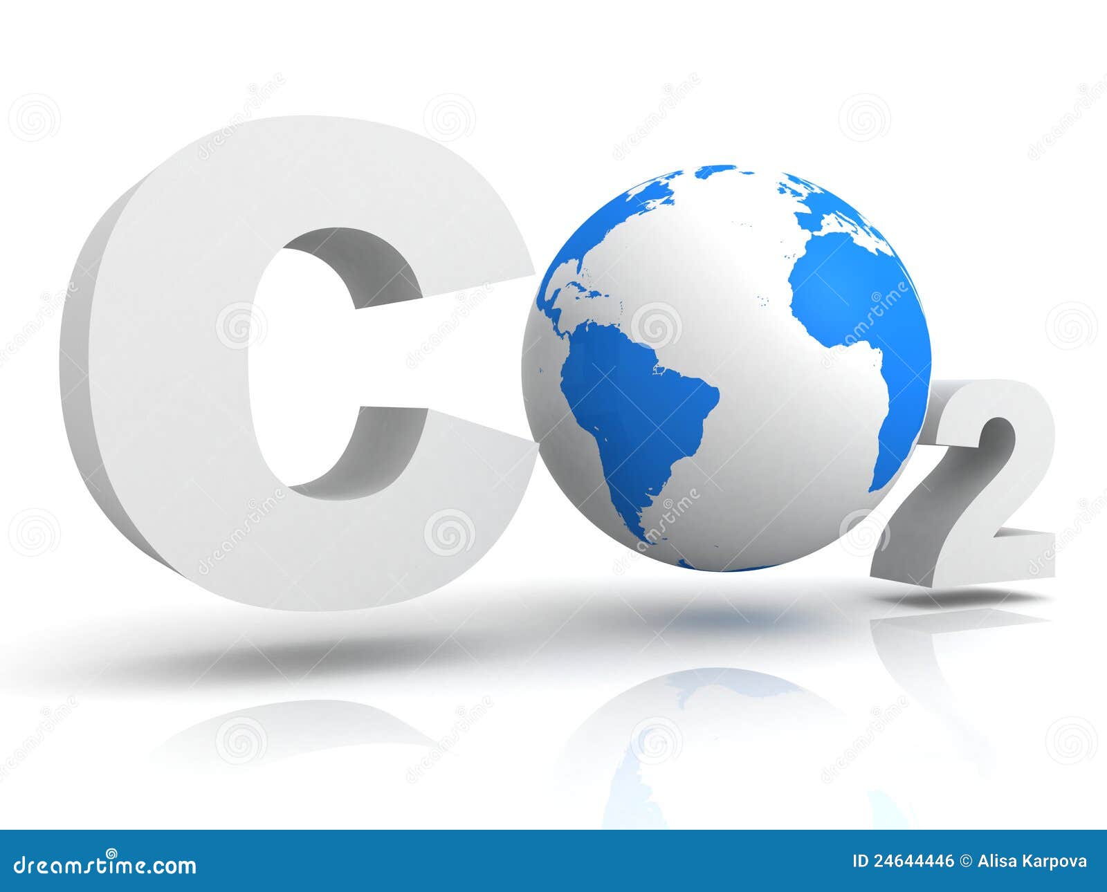 Chemisch SymboolCo2 Voor Kooldioxide Met Bol Stock Illustratie ...