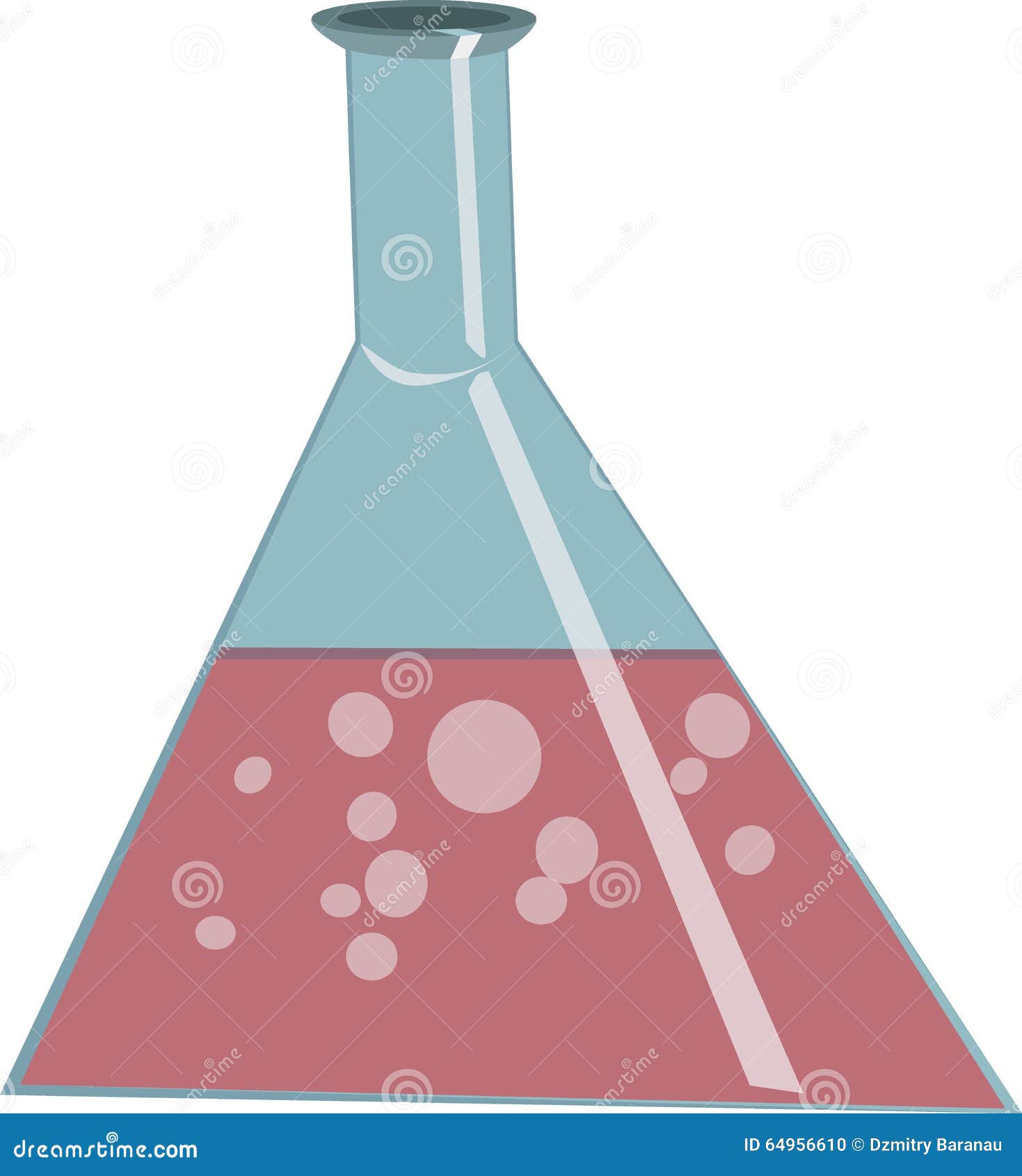 Chemische Fles Met Reagentia in Vector Vector Illustratie ...