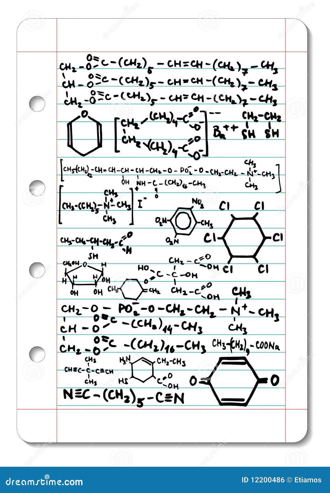 Chemische Formel vektor abbildung. Illustration von hintergrund - 12200486