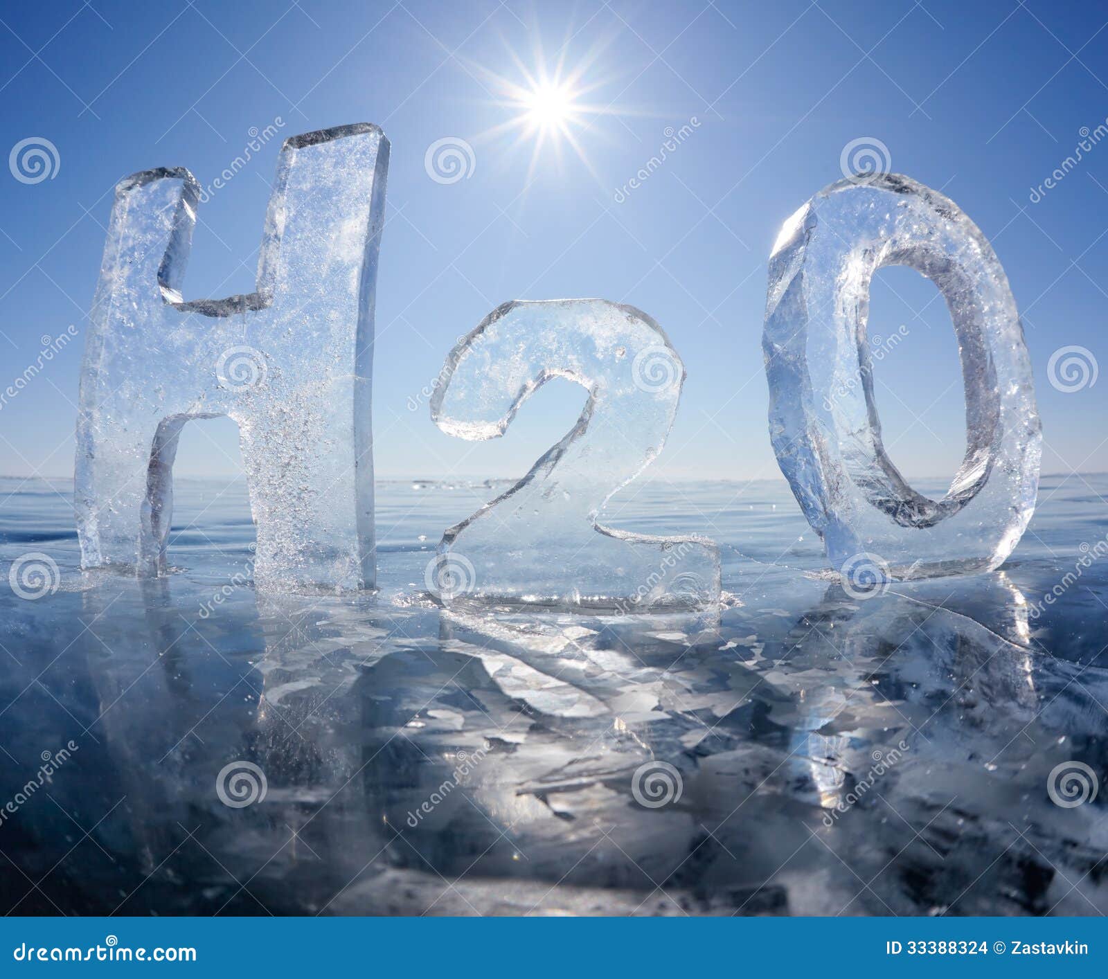 Chemische Formel Des Wassers H2O Stockfoto - Bild von umgebung ...