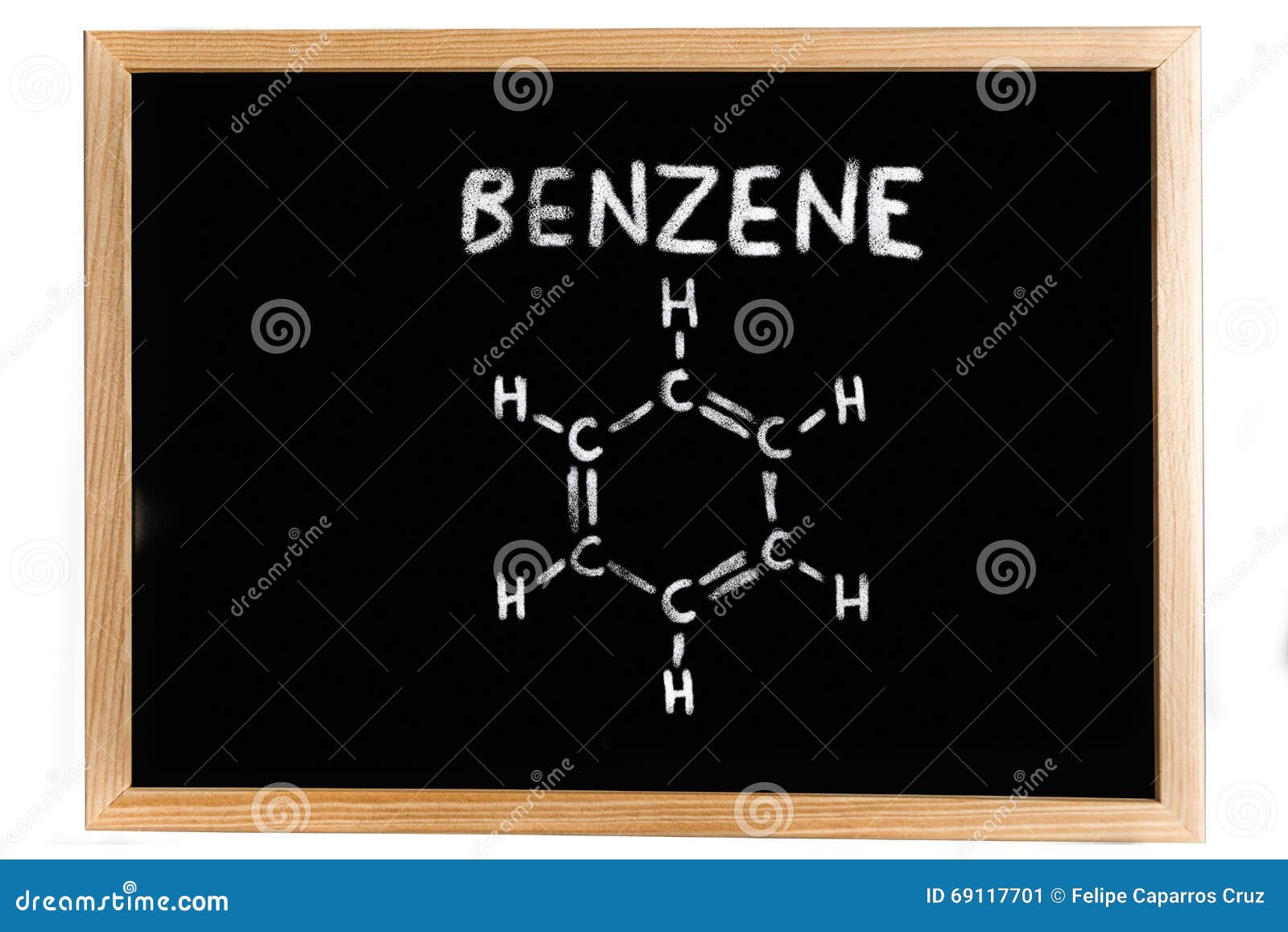 Chemische Formule Van Benzeen Stock Illustratie - Illustration of ...