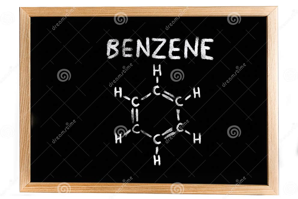 Chemische Formule Van Benzeen Stock Illustratie - Illustration of ...
