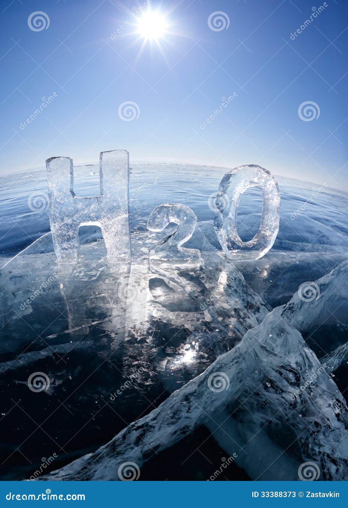 Chemische Formule Van Water H2O Stock Afbeelding - Image of ontruim ...