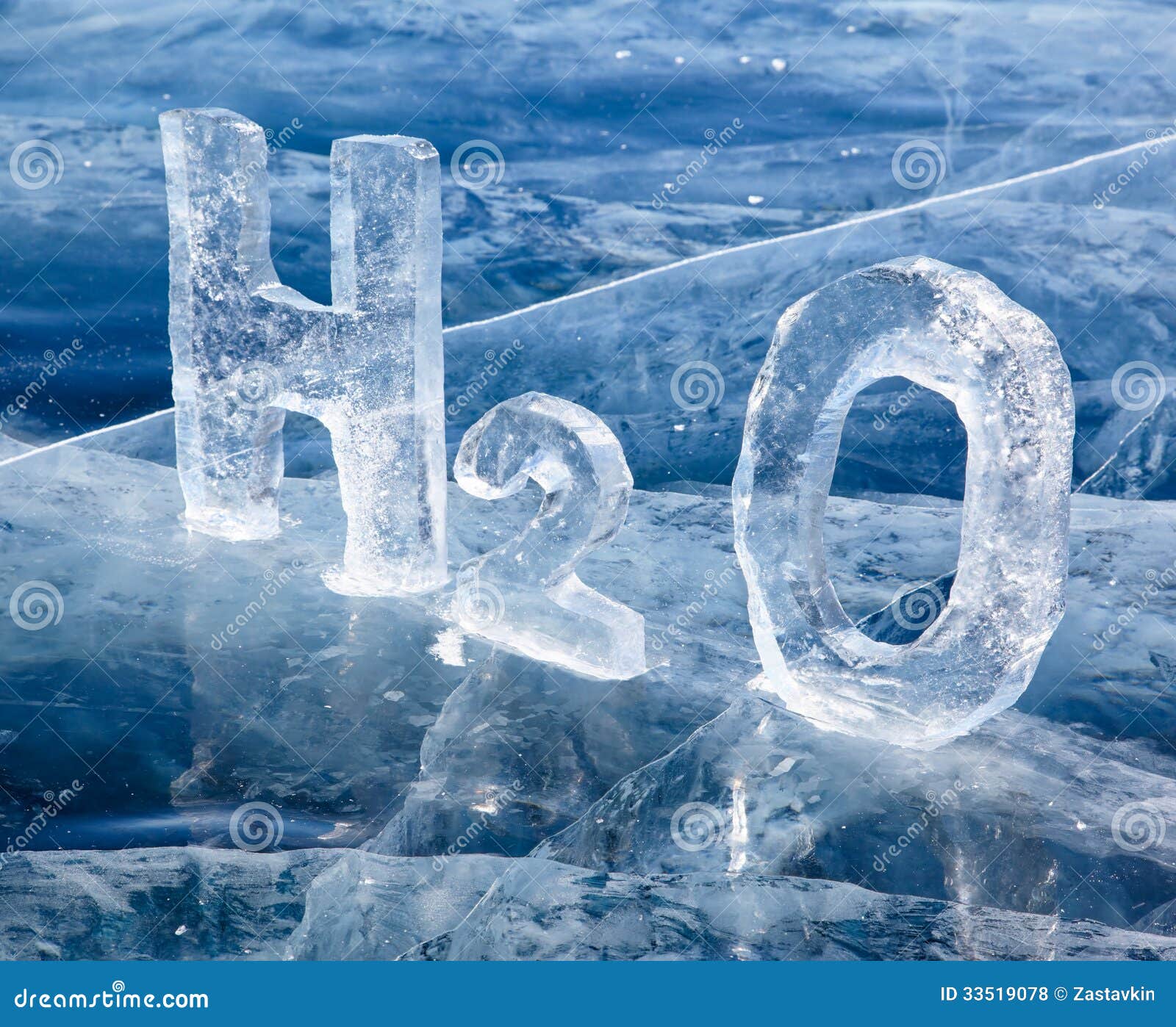 Chemische Formule Van Water H2O Stock Foto - Image of milieu, baikal ...