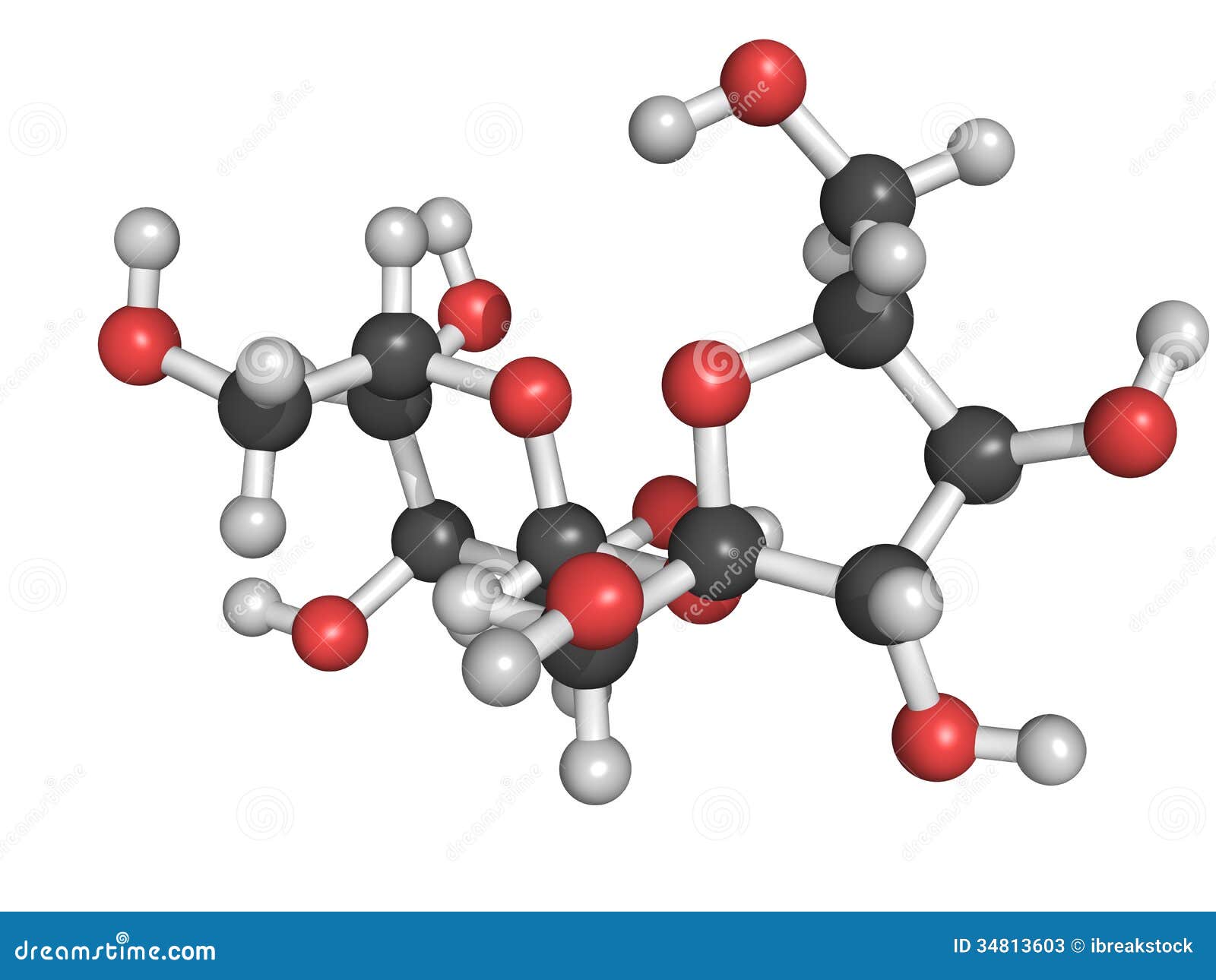 Chemische Structuur Van Sucrose Stock Illustratie - Illustration of ...