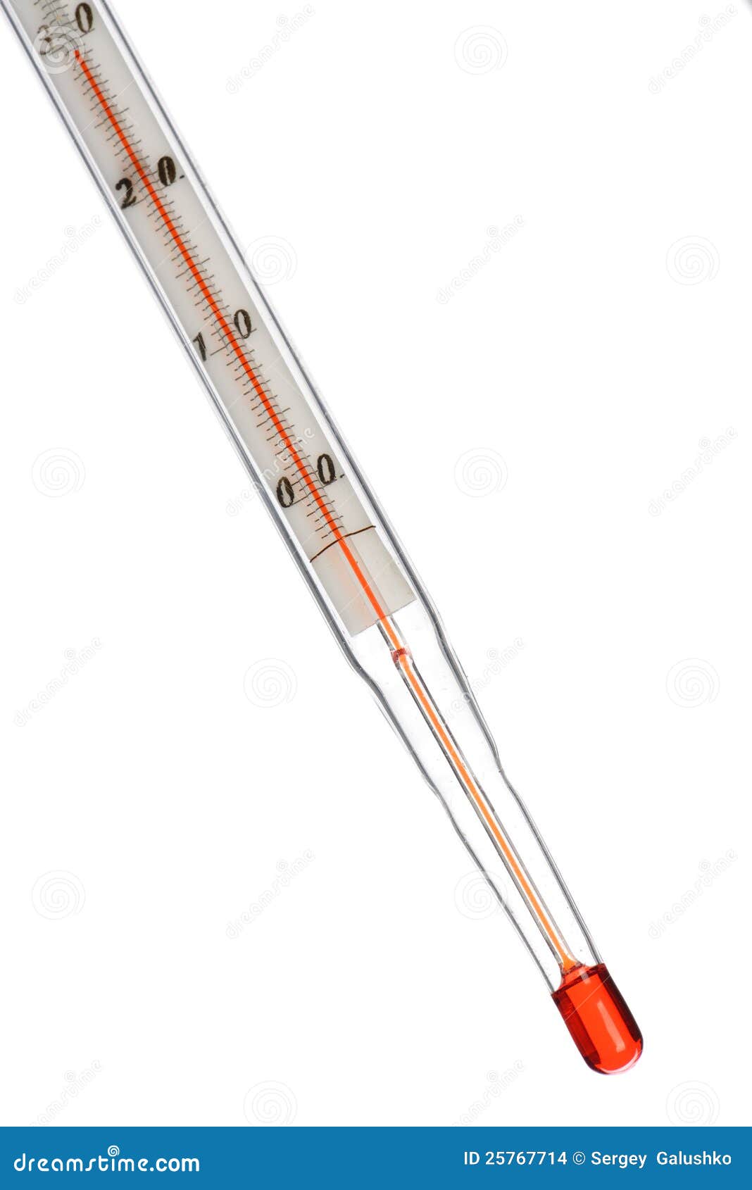 Chemische thermometer stock foto. Image of geïsoleerd - 25767714
