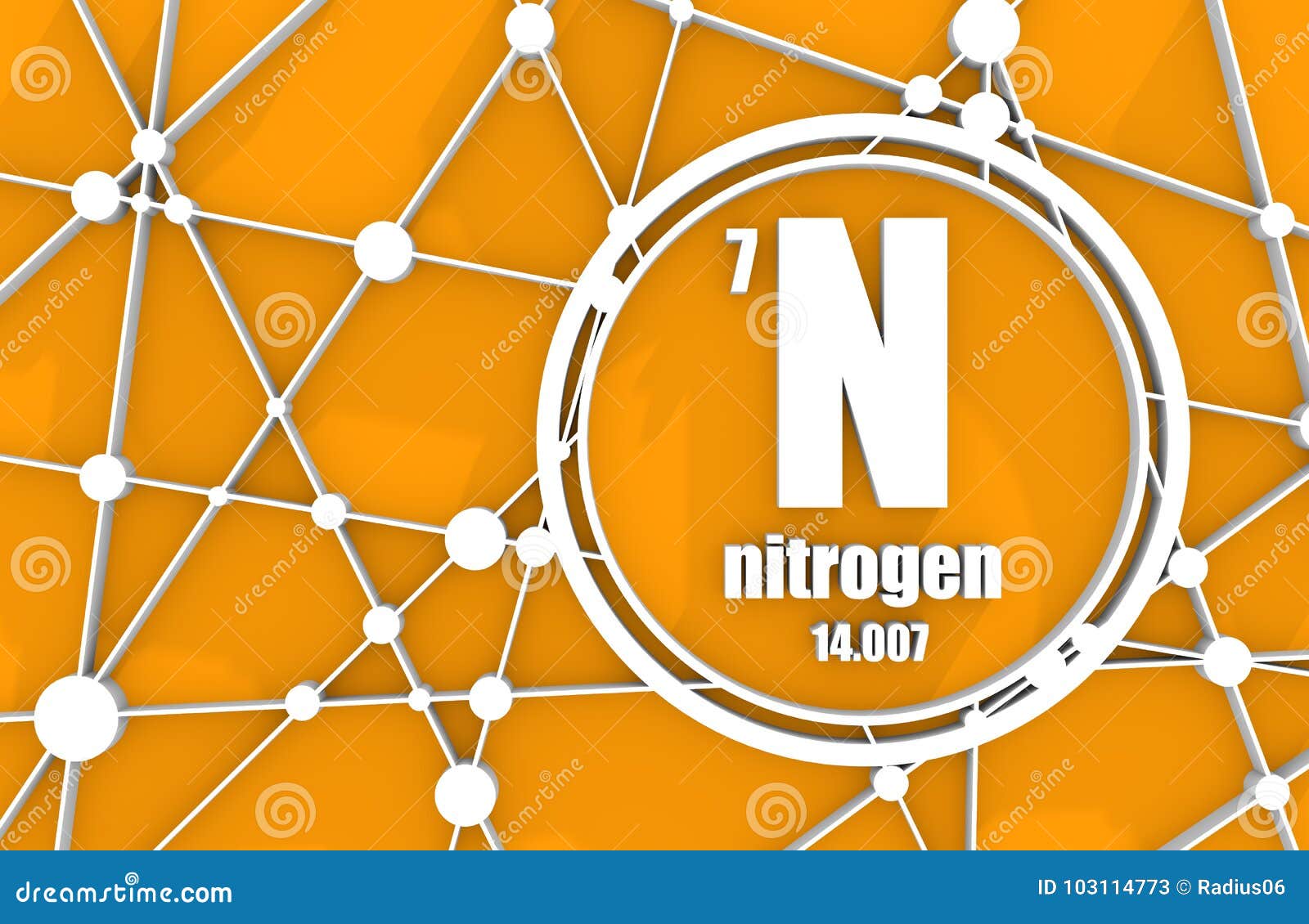 Chemisches Element Des Stickstoffes Stock Abbildung - Illustration von ...