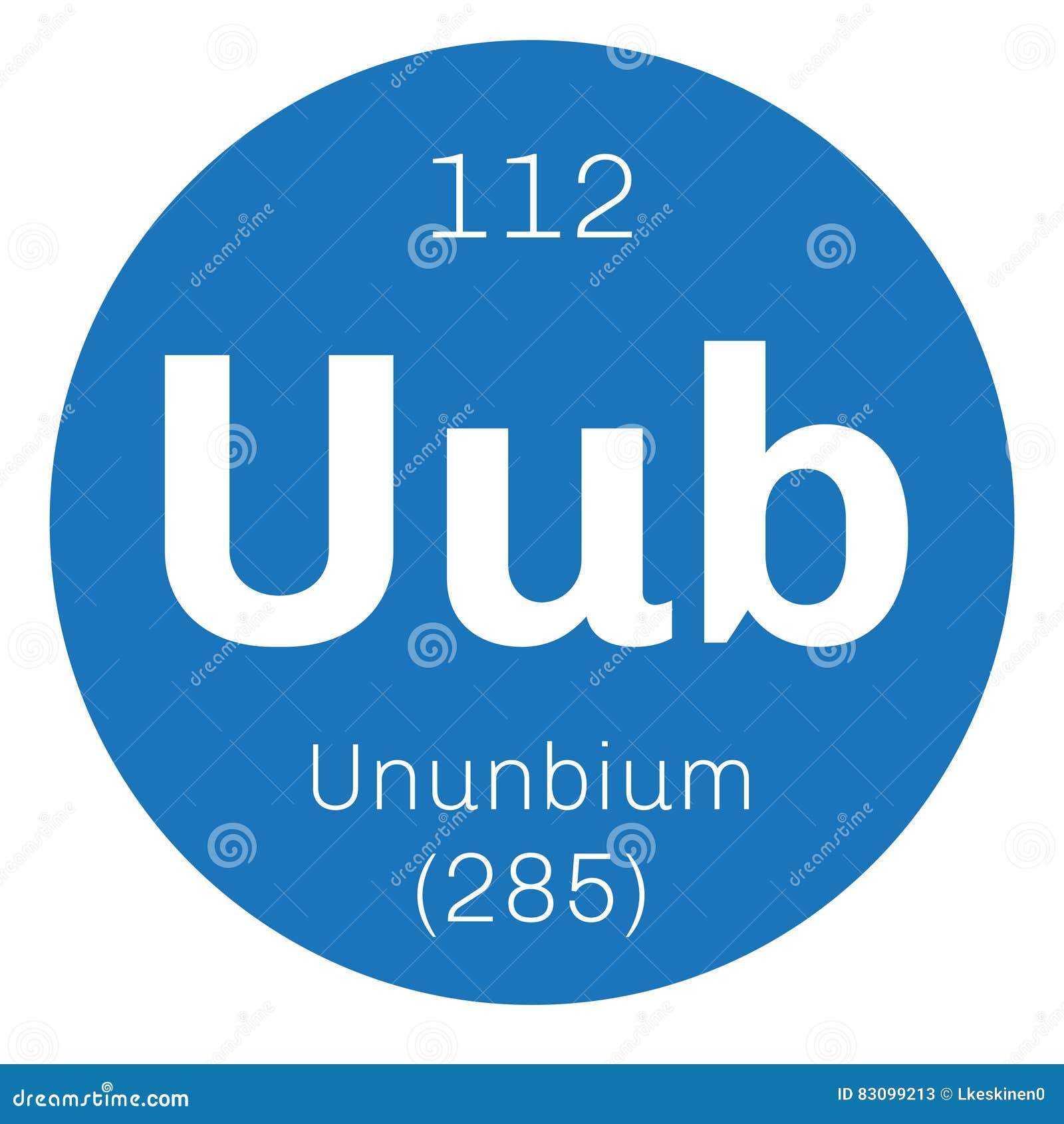 Chemisches Element Ununbium Vektor Abbildung - Illustration von ...