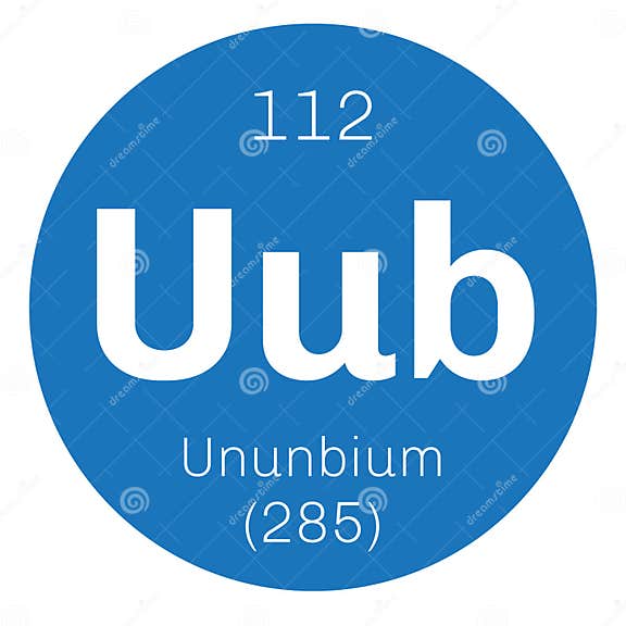 Chemisches Element Ununbium Vektor Abbildung - Illustration von ...