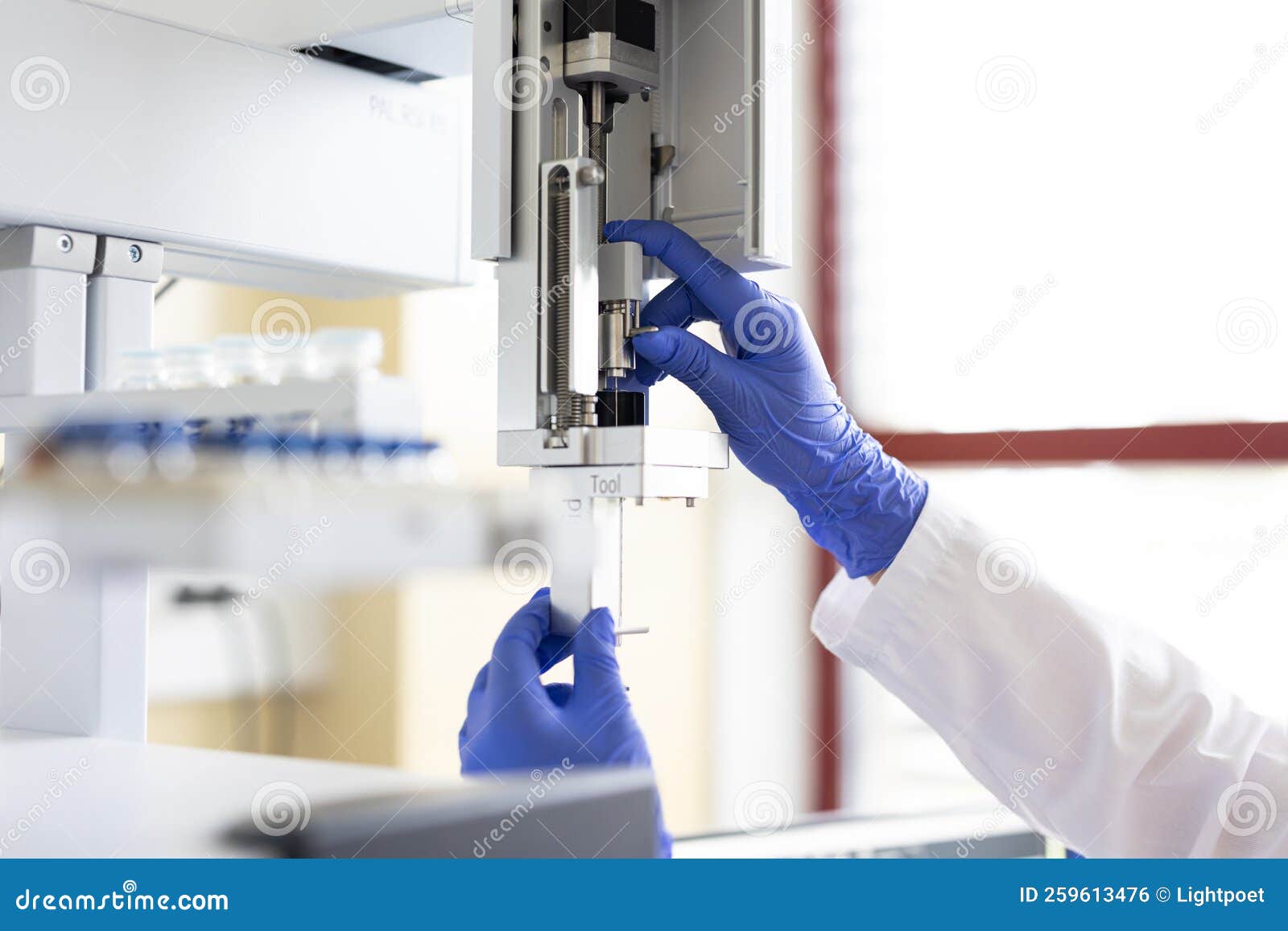Chemist is Analyzing Sample in Laboratory Stock Photo - Image of ...